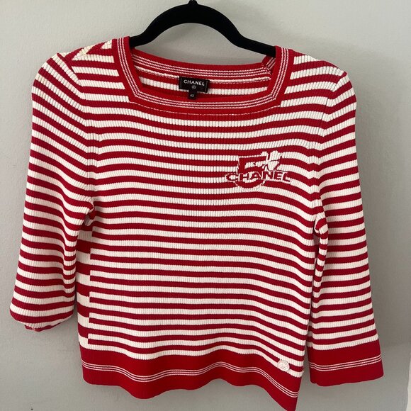 CHANEL | Sweaters | Vintage Chanel Boat Neck Sweater | Poshmark